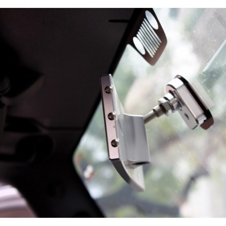 12″ Wide Panoramic Rearview Mirror with Folding Sun Visor – Dark Tinted ...