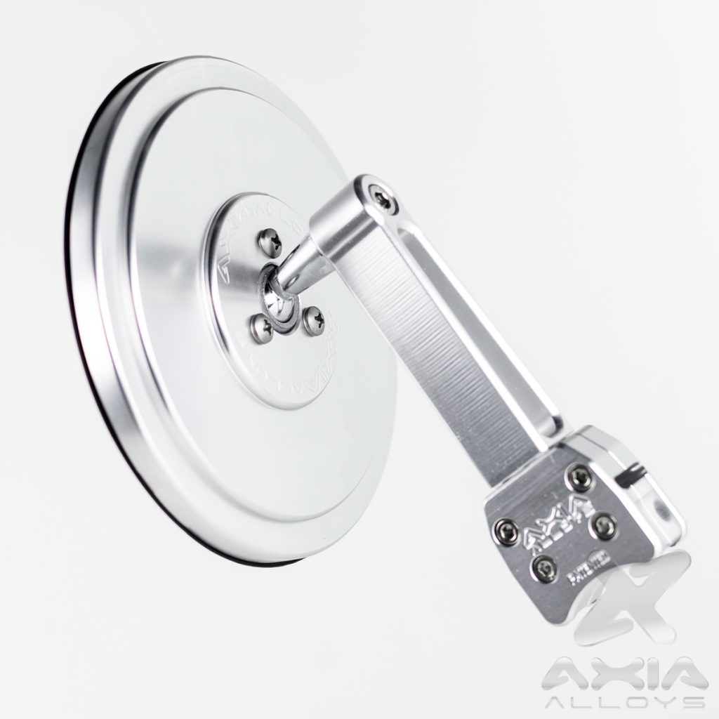 5″ Round Convex Glass Side Mirror with 1.5″ Extended Billet Arm – Axia ...